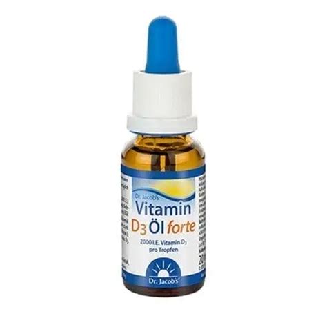 Vitamin D3 Oil Forte Dr Jacobs Vegetariska Droppar Periodmobler