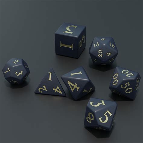 Rpg Dice Asset 3d Model Turbosquid 1711666