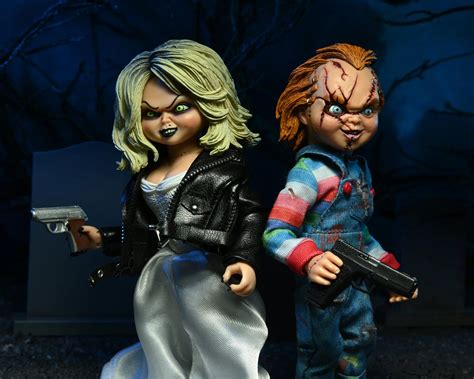 Bride Of Chucky Chucky And Tiffany 8 Clothed Action Figure 2 Pack