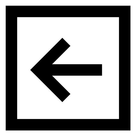 Arrow Left Square Vector Svg Icon Svg Repo