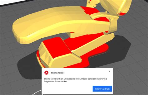 Cuando Le Doy A Slicer Me Aparece El Siguiente Error Slicing Failed Whit An Unexpected Error
