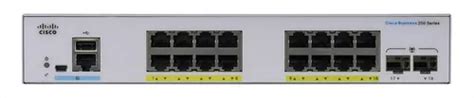Switch Cisco Cbs250 16p 2g De 16 Gigabit Poe 2 Portas Sfp Mercadolivre