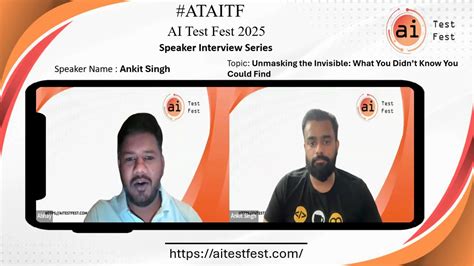 Agile Testing Alliance Ataitf Speaker Interview Series 𝐒𝐚𝐜𝐡𝐢𝐧