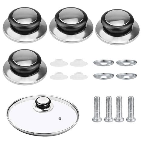 123pcs Universal Stainless Steel Pot Lid Knobs Cookware Replacement