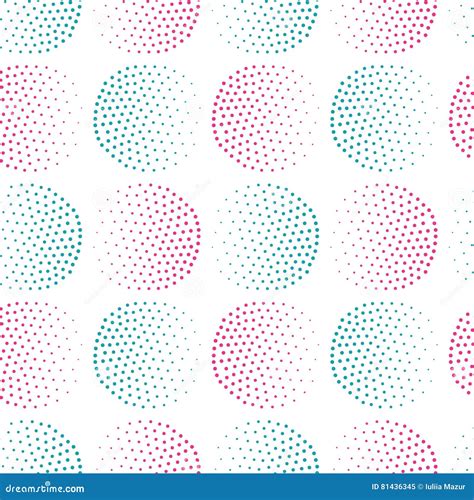 Vector Geometric Seamless Pattern Repeating Abstract Circles Gr Stock Vector Illustration Of