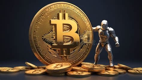 Bitcoin With Robot Figure Stock Illustration Illustration Of Robot 381292462 Bitcoin With Robot Figure Stock Illustration Illustration Of Robot 381292462