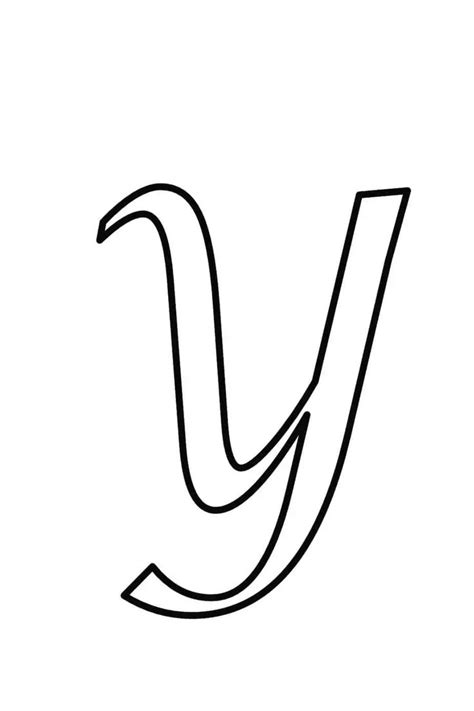 Fancy Bubble Letter Y Printable Free Download