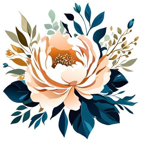 Premium Vector Vector Peony Illustration Modern And Detailed Design Element