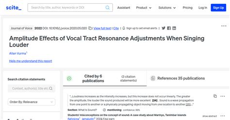 Amplitude Effects Of Vocal Tract Resonance Adjustments When Singing Louder