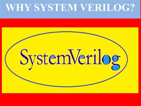 Why System Verilog Pptx Programming Languages Computing