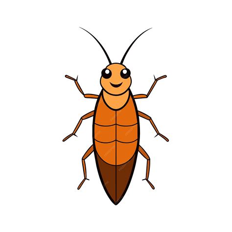 Premium Vector Asian Cockroach Bug Flies Icon Vector Illustration