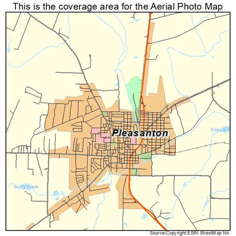 Aerial Photography Map Of Pleasanton Tx Texas