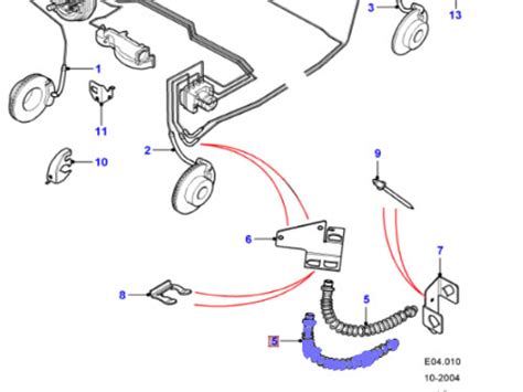 Genuine Land Rover Brake Hose Modulator To Rear Discovery Ii 1999 2004