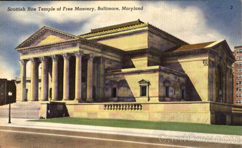 Scottish Rite Temple Of Free Masonry Baltimore Md