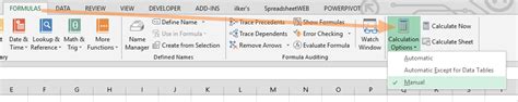 how to disable excel automatic calculations