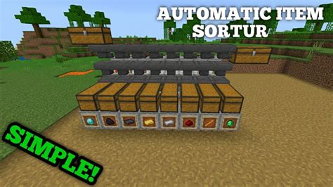 How To Make An Automatic Item Sorter In Minecraft Bedrock At Jeanette