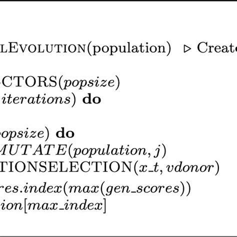 Generating Final Vector After Differential Evolution Download Scientific Diagram