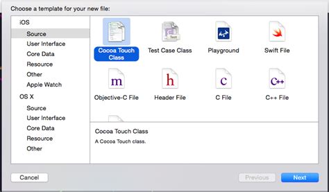 Ios How To Add New Class File To Group In Xcode Stack Overflow