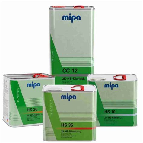 Mipa Cc12 Clearcoat Kit Inc Hs10 Hs25 Hs35 Hardener 7 5 Litre Kit