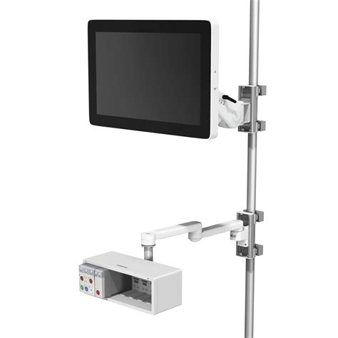 Mindray N19n22 With Smr On Vhm Variable Height Arm Postpole Mount Gcx Medical Mounting Solutions