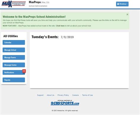 How To Login To Your Coach Ad Admin Accounts Maxpreps Support