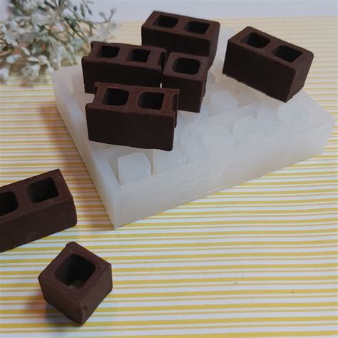 Molde Em Silicone Para Mini Blocos De Construção Ref 1079