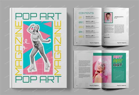 Pop Art Magazine Template Print Templates Graphicriver