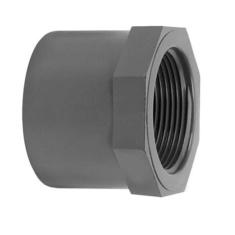 12 Inch Female Thread X 1 Inch Plain Socket Pvc Grey Pressure