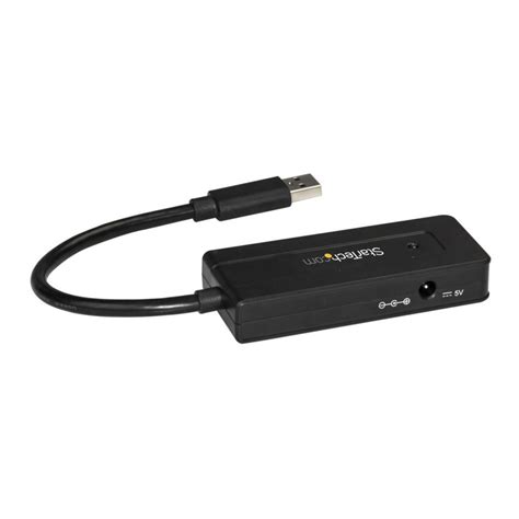Startech Hub USB Port With Charge Port Black Techinn