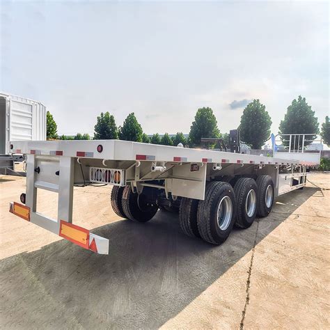Extendable Flatbed Semi Trailer Zw Vehicle Professional Semi