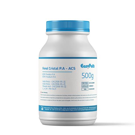 Phenol Crystal Pa Acs Phenic Acid 500g Easypath