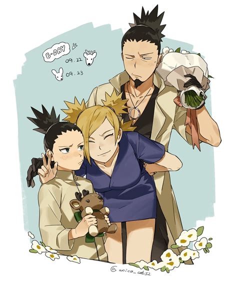 Temari Nara Shikamaru And Nara Shikadai Naruto And 2 More Drawn By