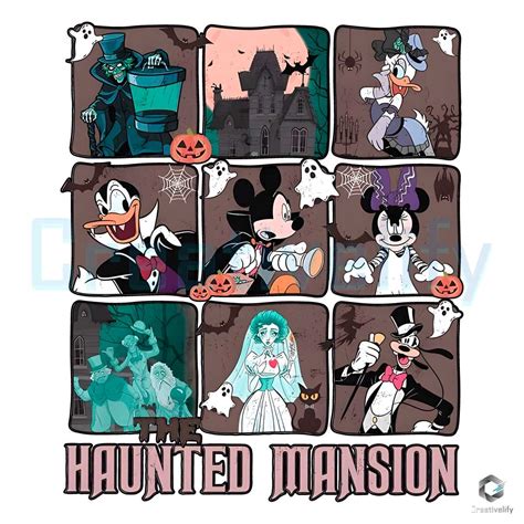 Disney Haunted Mansion Png Horror Vintage File Digital Inspire Uplift