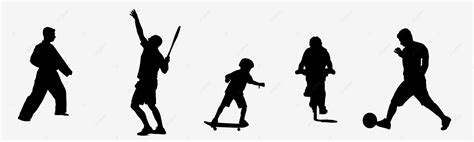 Siluetas De Personas Haciendo Deporte Gente Hobby Deporte Png Dibujos
