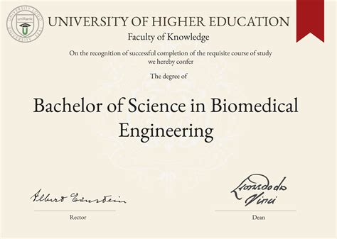 Bachelor Of Science In Biomedical Engineering Bsc In Biomedical Engineering