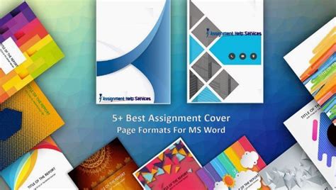 Best Assignment Cover Page Formats For MS Word