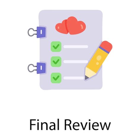 Premium Vector Grab A Flat Icon Of Final Review