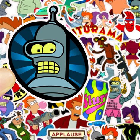 Набор Американских Анимационных Наклеек Futurama-крутые Наклейки С ...