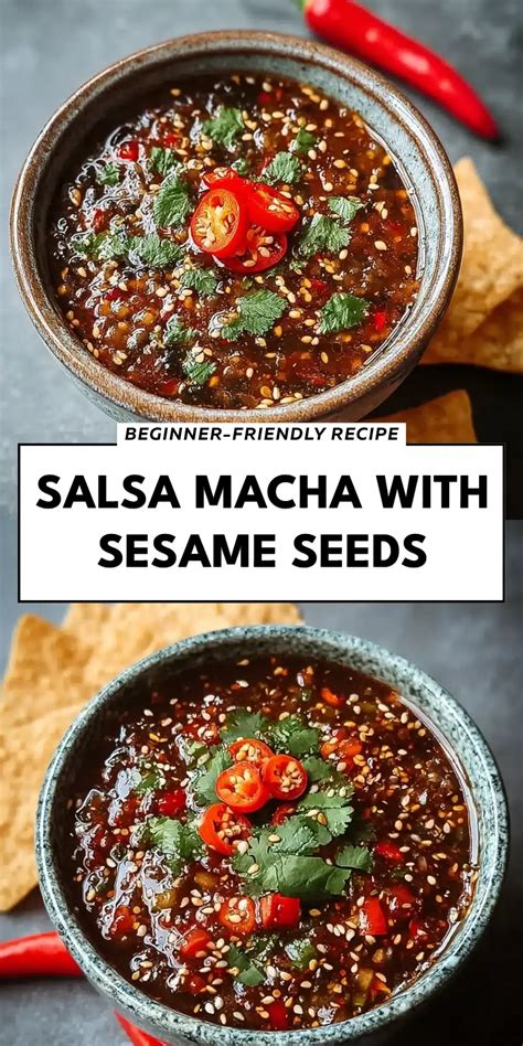 Salsa Macha With Sesame Seeds