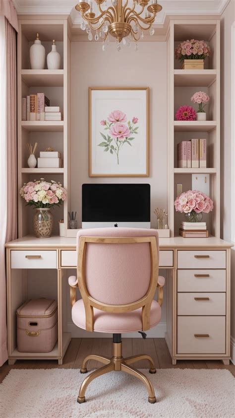Girly Home Office Ideas For A Chic And Productive Workspace In 2025