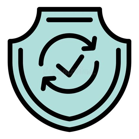 Reliability Icon Color Outline Vector Stock Vector Illustration Of