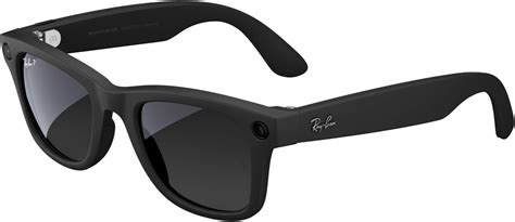Ray Ban Meta Wayfarer Large Smart Glasses Matte Black Polarized