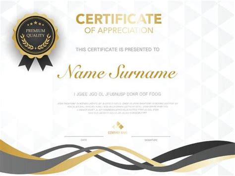 Certificate Templates Free Certificate Designs