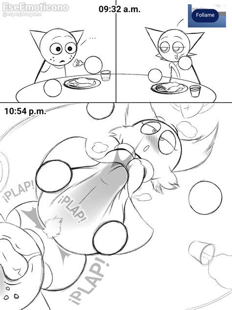 Rule 34 1boy 1girls Bathrobe Dinner Drooling Gray Sprunki Huge Cock