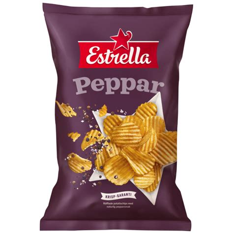 Vegan West Coast Pepper Potato Chips Wholesale Box By Swedish Estrella