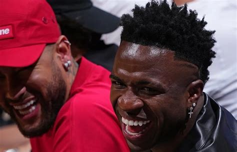 Neymar E Vini Jr No Jogo 4 Da Final Da Nba — Foto Divulgaçãonba Brasil