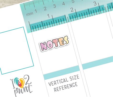 Notes Bubble Font Printable Planner Stickers Pdf And Cut Files