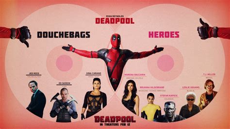 Ryan Reynolds Gina Carano Tj Miller Weasel Morena Baccarin Vanessa