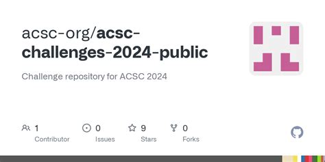Github Acsc Orgacsc Challenges 2024 Public Challenge Repository For