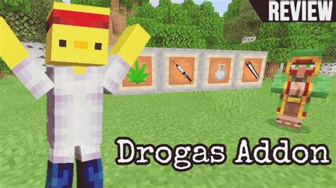 Minecraft Pe Review Drogas Addon Youtube